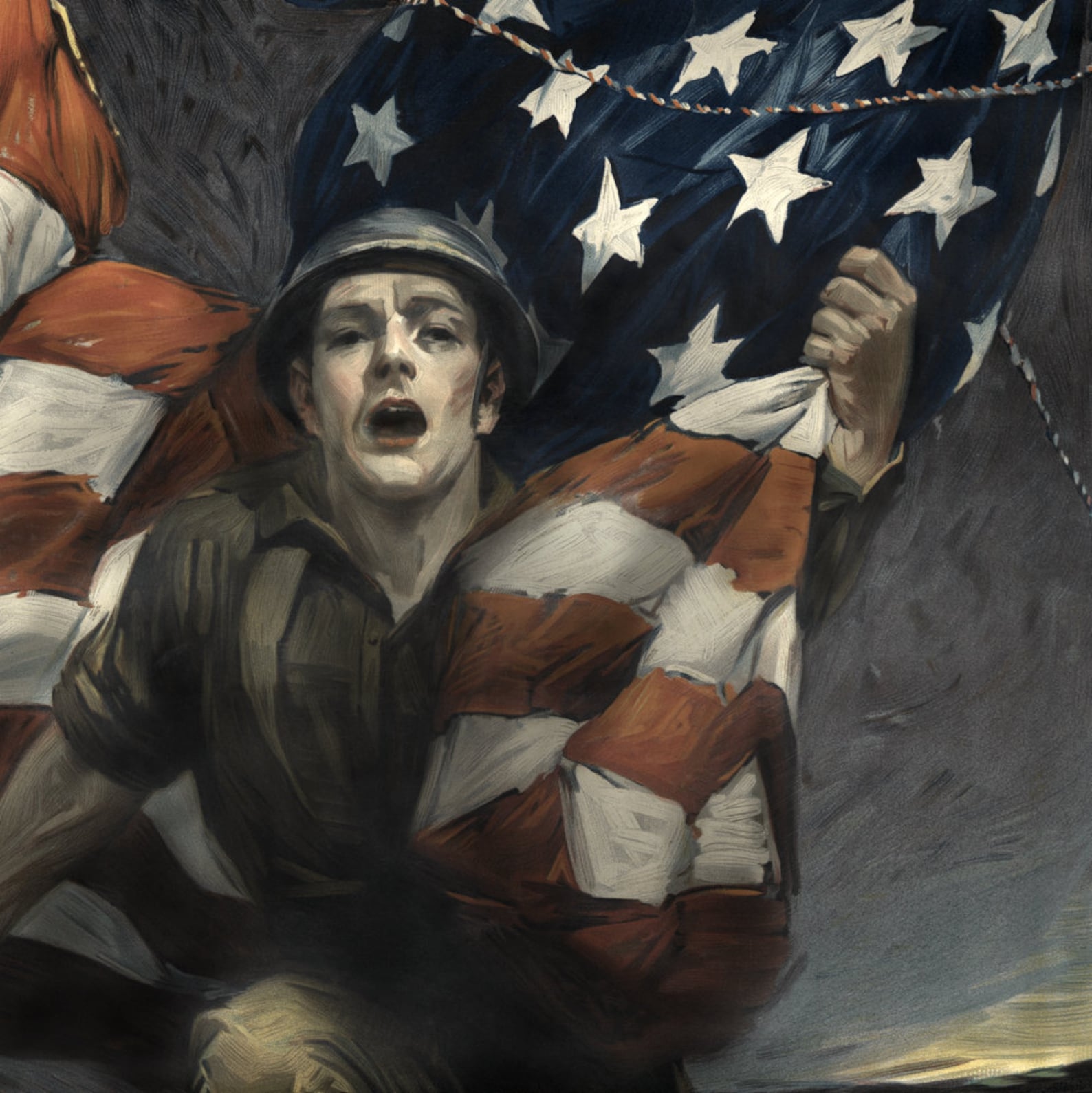 Liberty Bonds WWI World War One Soldier Propaganda Poster Vintage ...