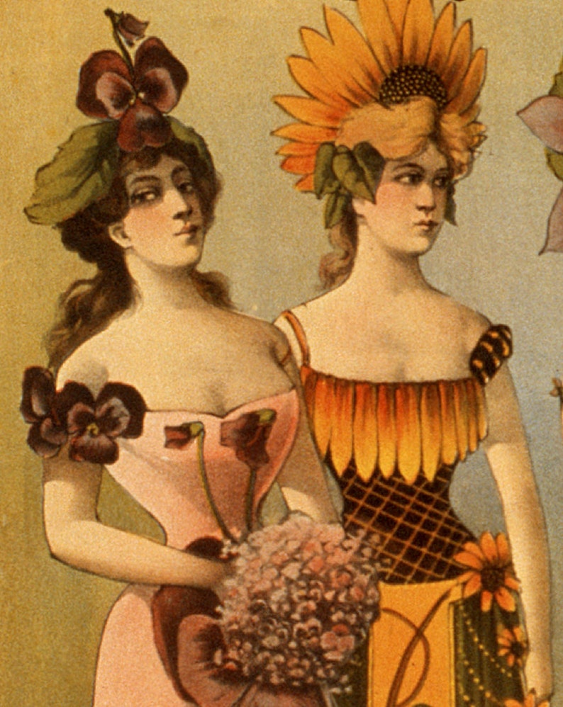 Hurly Burly Extravaganza Vintage Burlesque Ad Vaudeville Theatrical Art ...