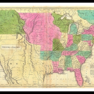1830 Map of United States and Territories - Old Maps and Prints ...