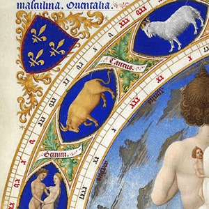 Zodiacal Man Astrology Chart - Astrological Zodiac Art Print - Homo ...