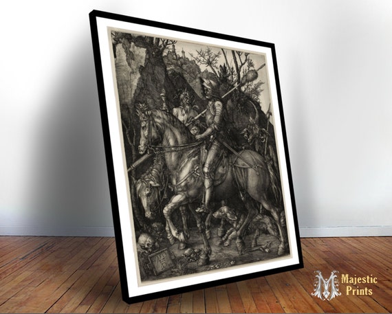 ALBRECHT DURER KNIGHT DEATH DEVIL OLD MASTER ART PAINTING PRINT POSTER ...