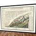 French Chart of Mountains and Rivers Vintage Art Print - Geography ...