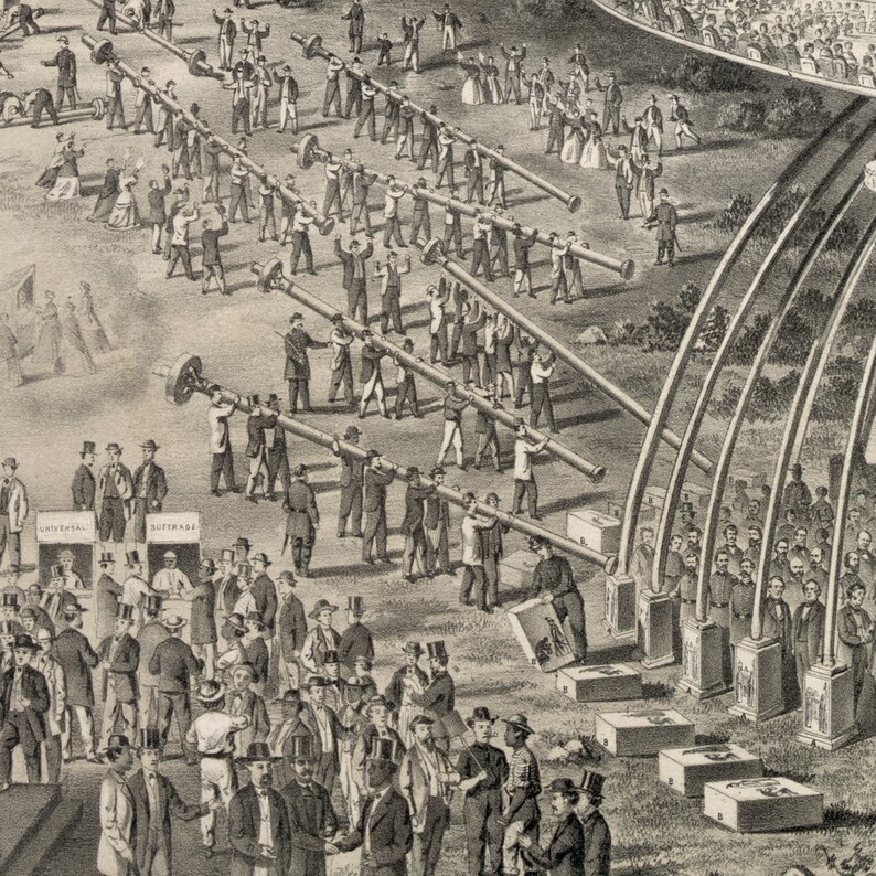 Reconstruction Vintage Art Print Victorian Antique History - Etsy