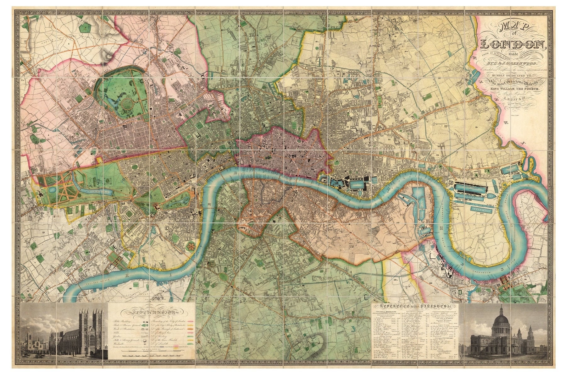 Thames River Map England