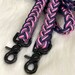 Pink Horse Reins | Paracord Braided Loop Reins | Handmade Rope Tack ...