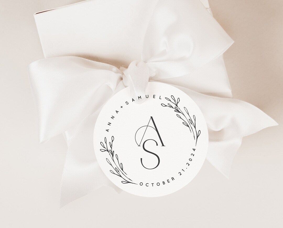 Modern Wedding Monogram Stamp, Initials Wedding Stamp, Wedding Stamp ...
