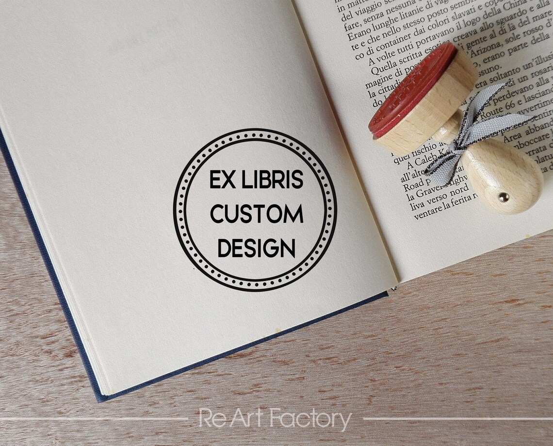 Ex Libris Custom Design Stamp Individual Design Ex Libris Gift | Etsy
