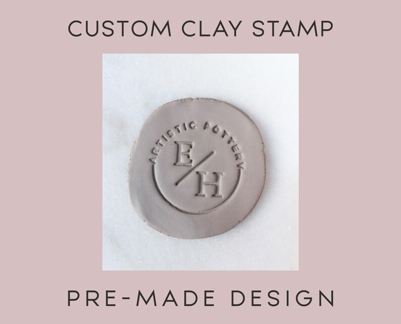 Custom Pre-made Design Clay Stamp Clay Custom Stamp Stamp - Etsy