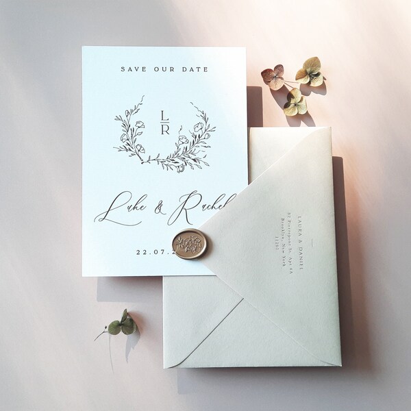Save the Date Label - Etsy