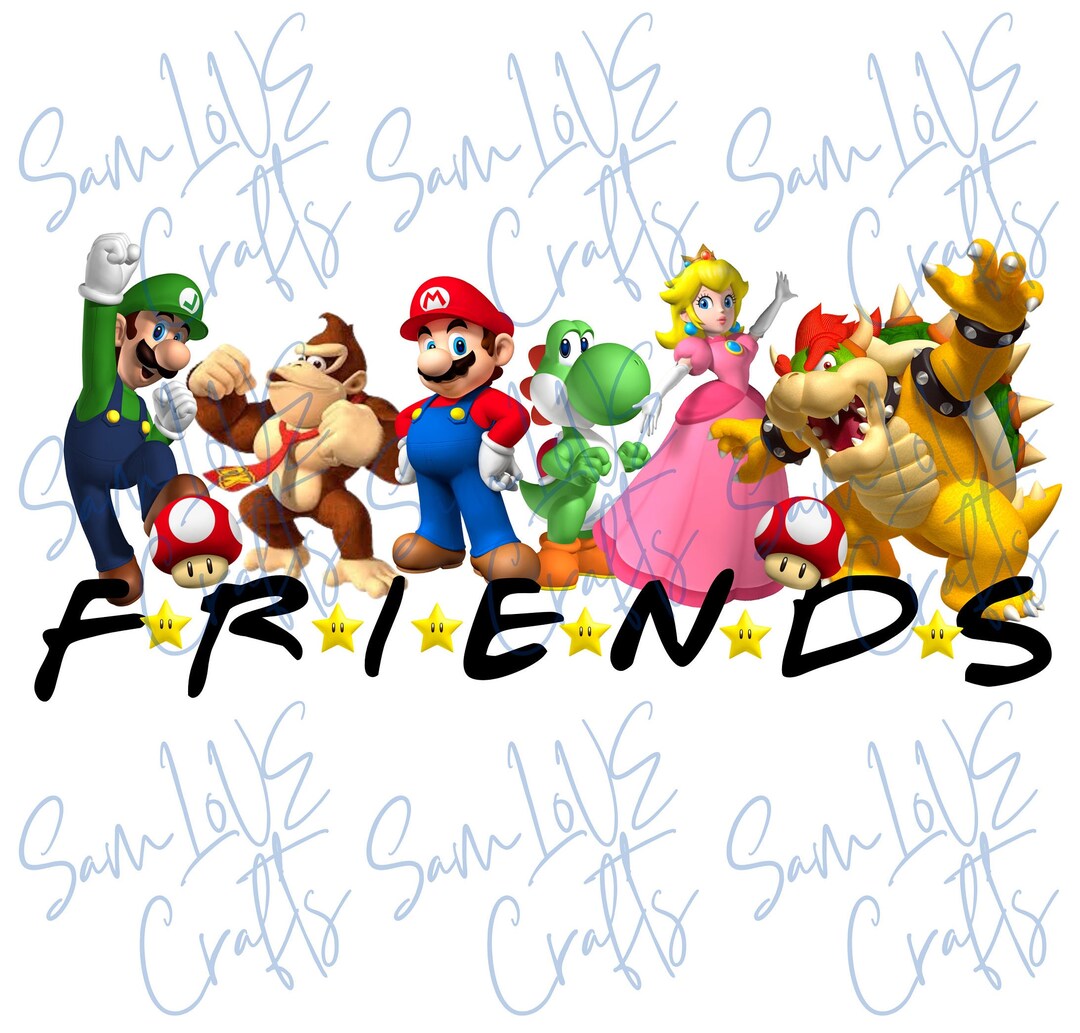 Mario and Friends Stars Heat Transfer Vinyl PHYSICAL PRODUCT - Etsy