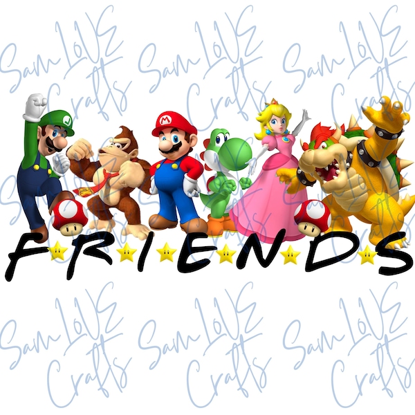 Mario Bros Heat Transfer - Etsy
