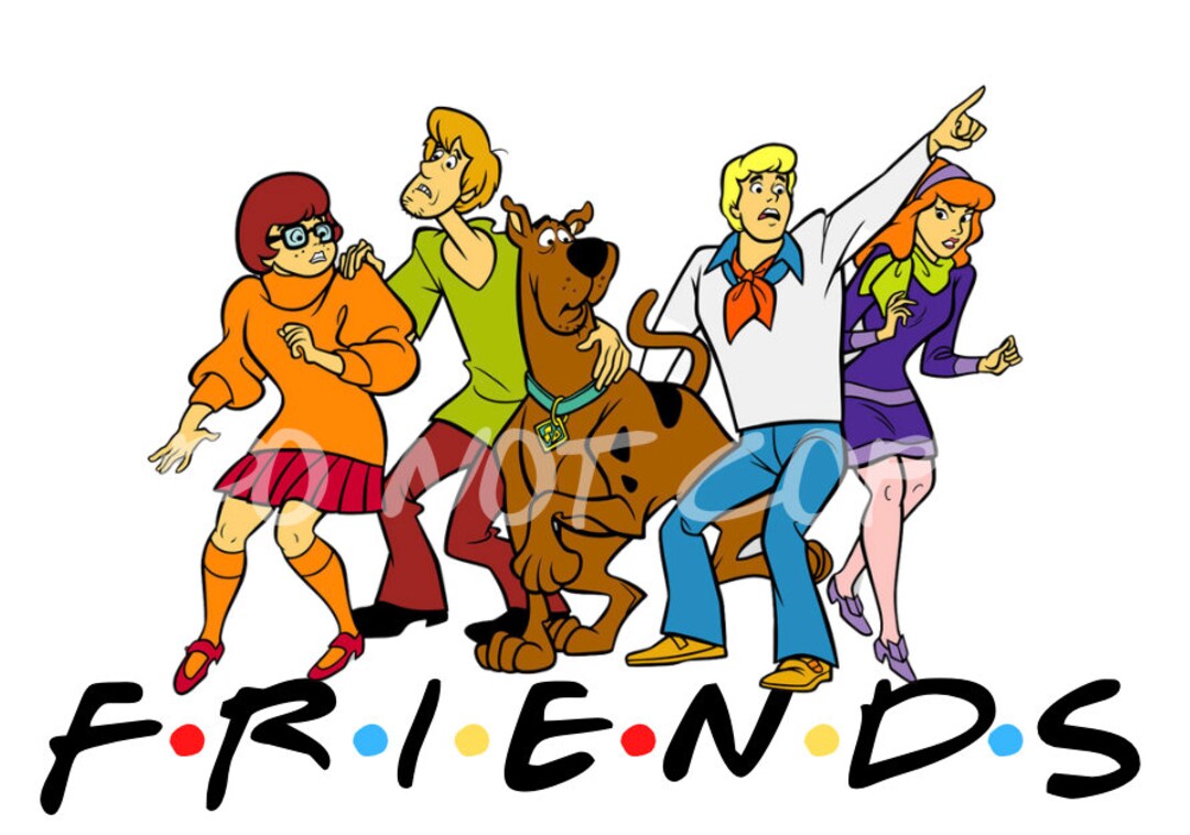 Friends 80s Cartoon Scooby Heat Transfer Vinyl PHYSICAL PRODUCT - Etsy
