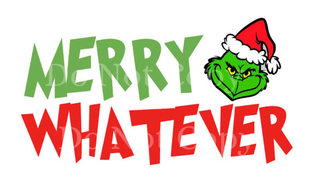 Merry Whatever Heat Transfer Vinyl PHYSICAL PRODUCT - Etsy