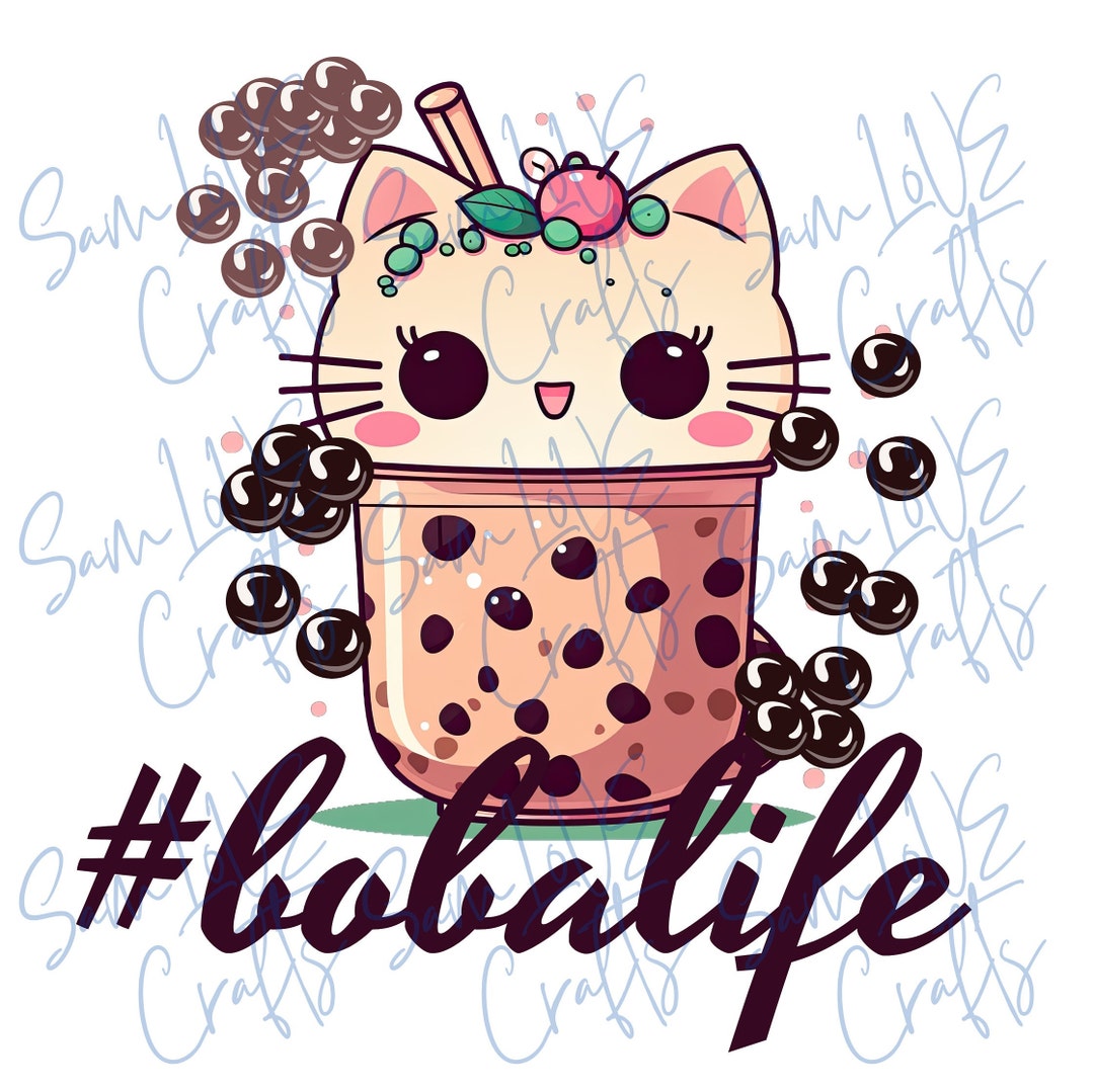 Boba Life Peachy Heat Transfer Vinyl PHYSICAL PRODUCT - Etsy