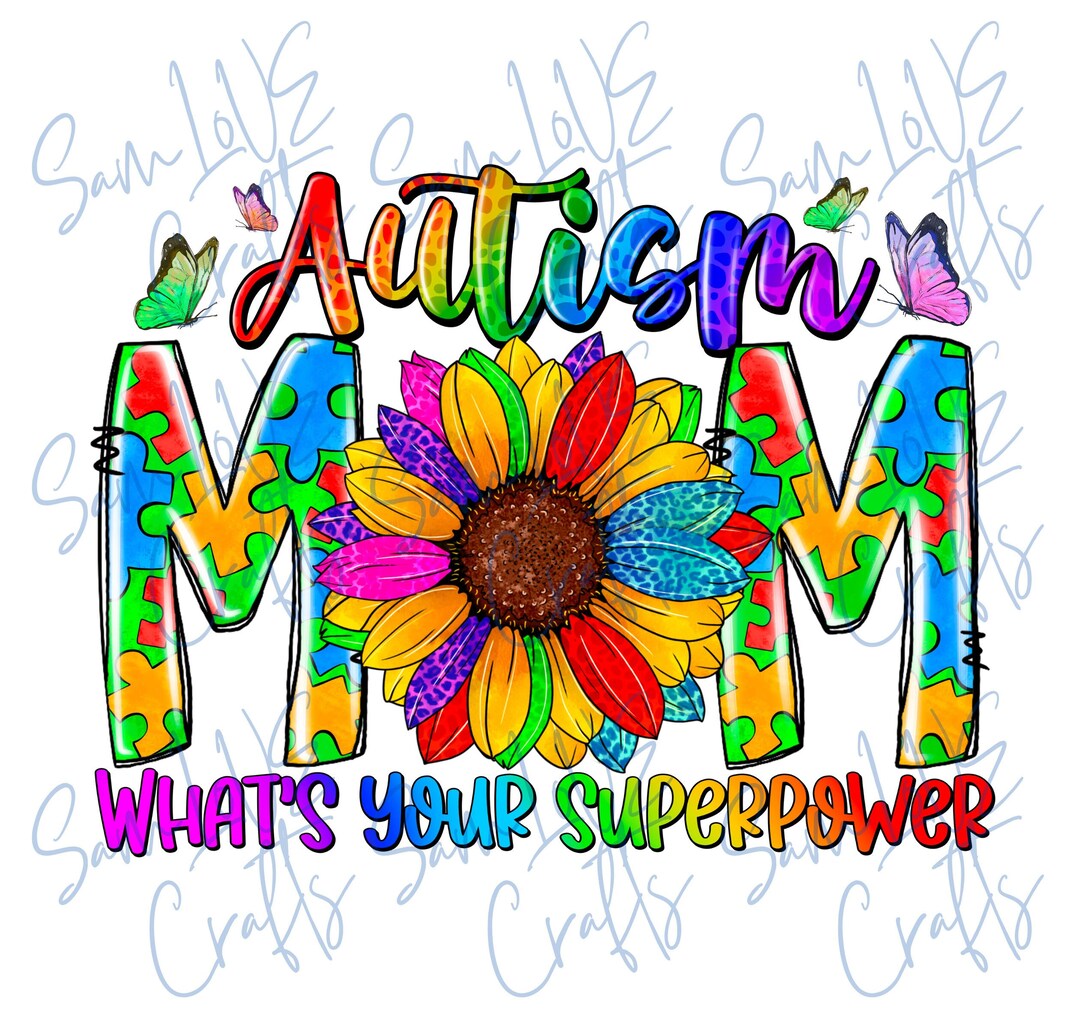Autism Super Power Heat Transfer Vinyl PHYSICAL PRODUCT - Etsy
