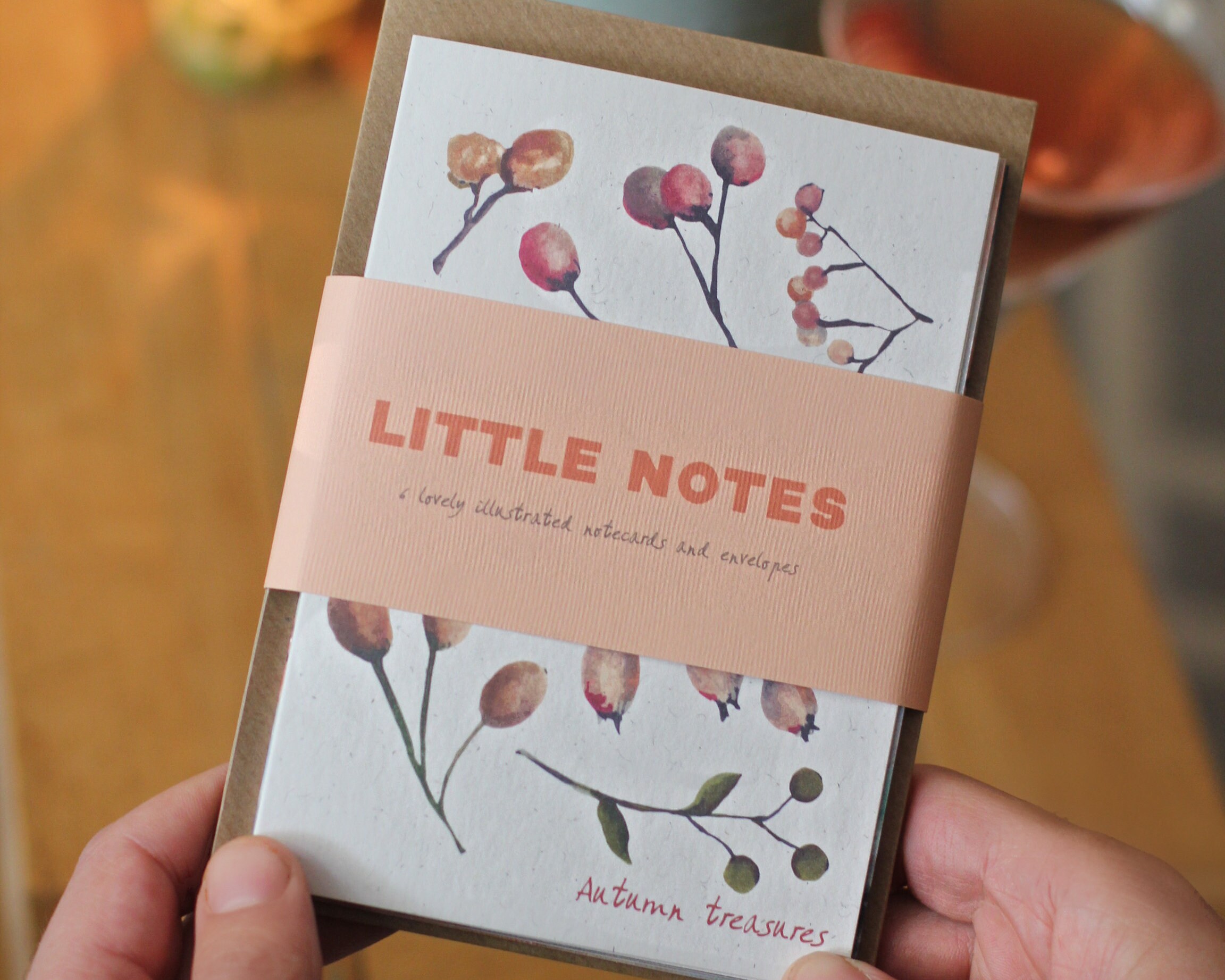 Set of 6 Cottagecore Notecards With Envelopes, Fall Notelet Set ...