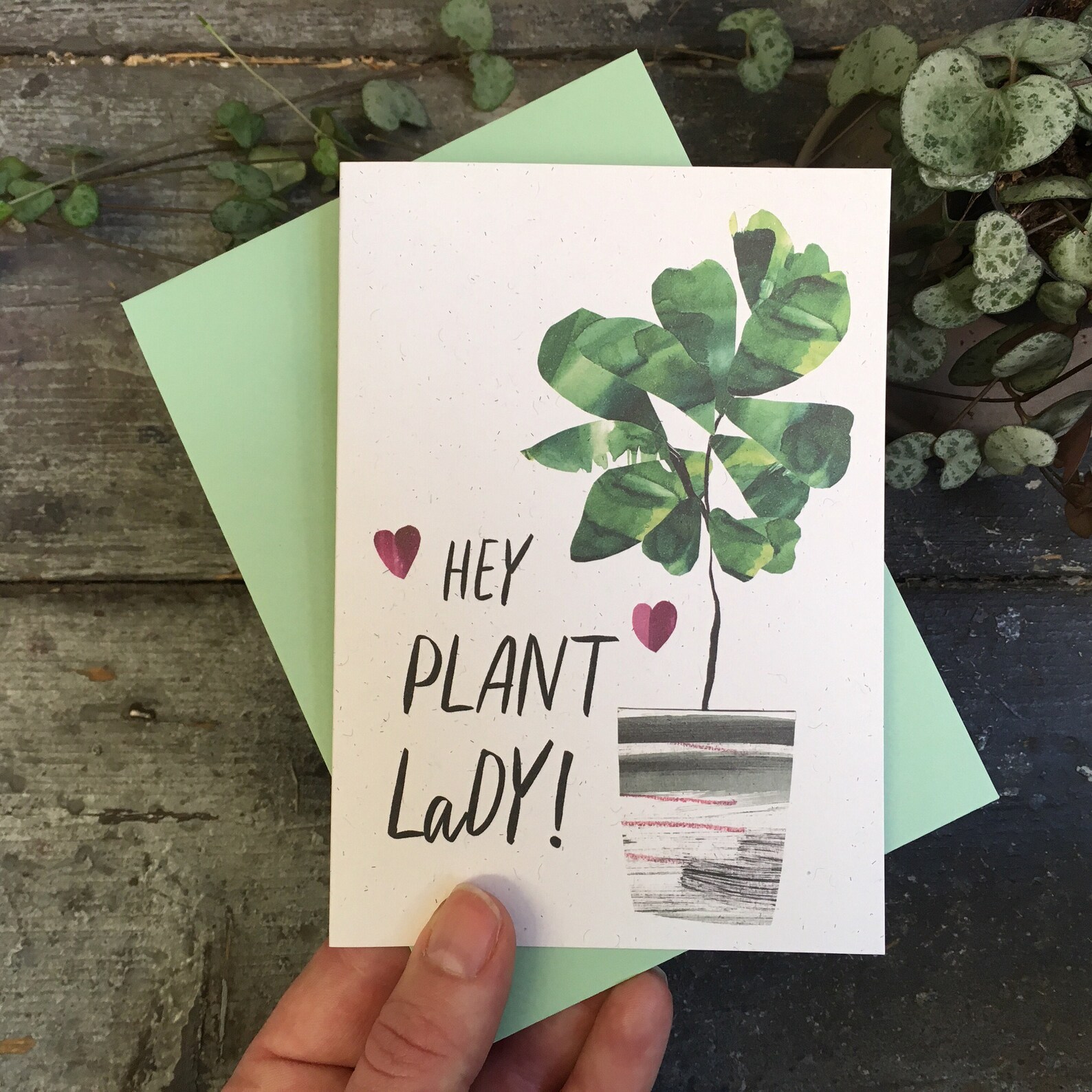 Plant lady Birthday card | Etsy