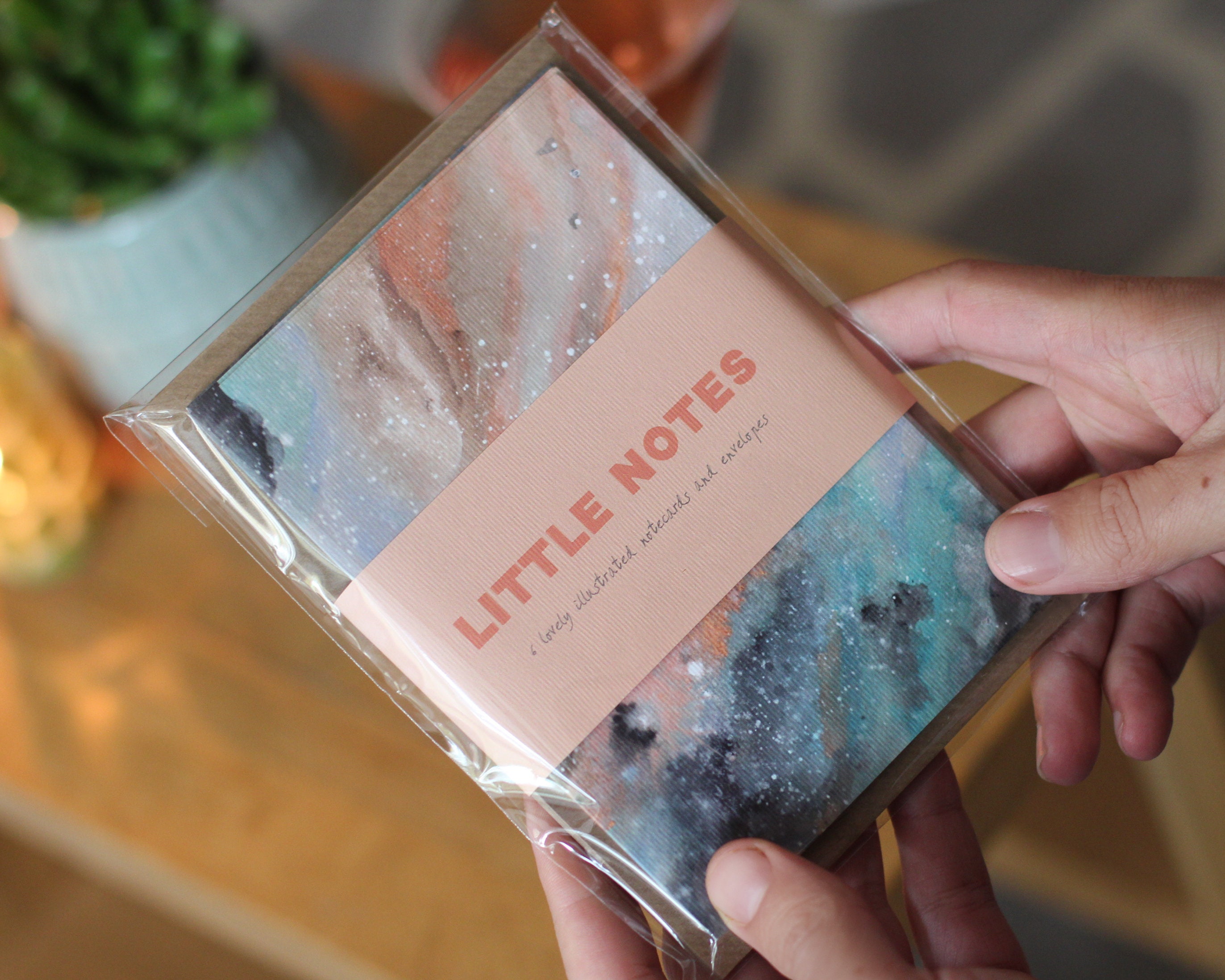 Notecard and Envelope Gift Set, Galaxy Marble Set of 6 Notelets - Etsy