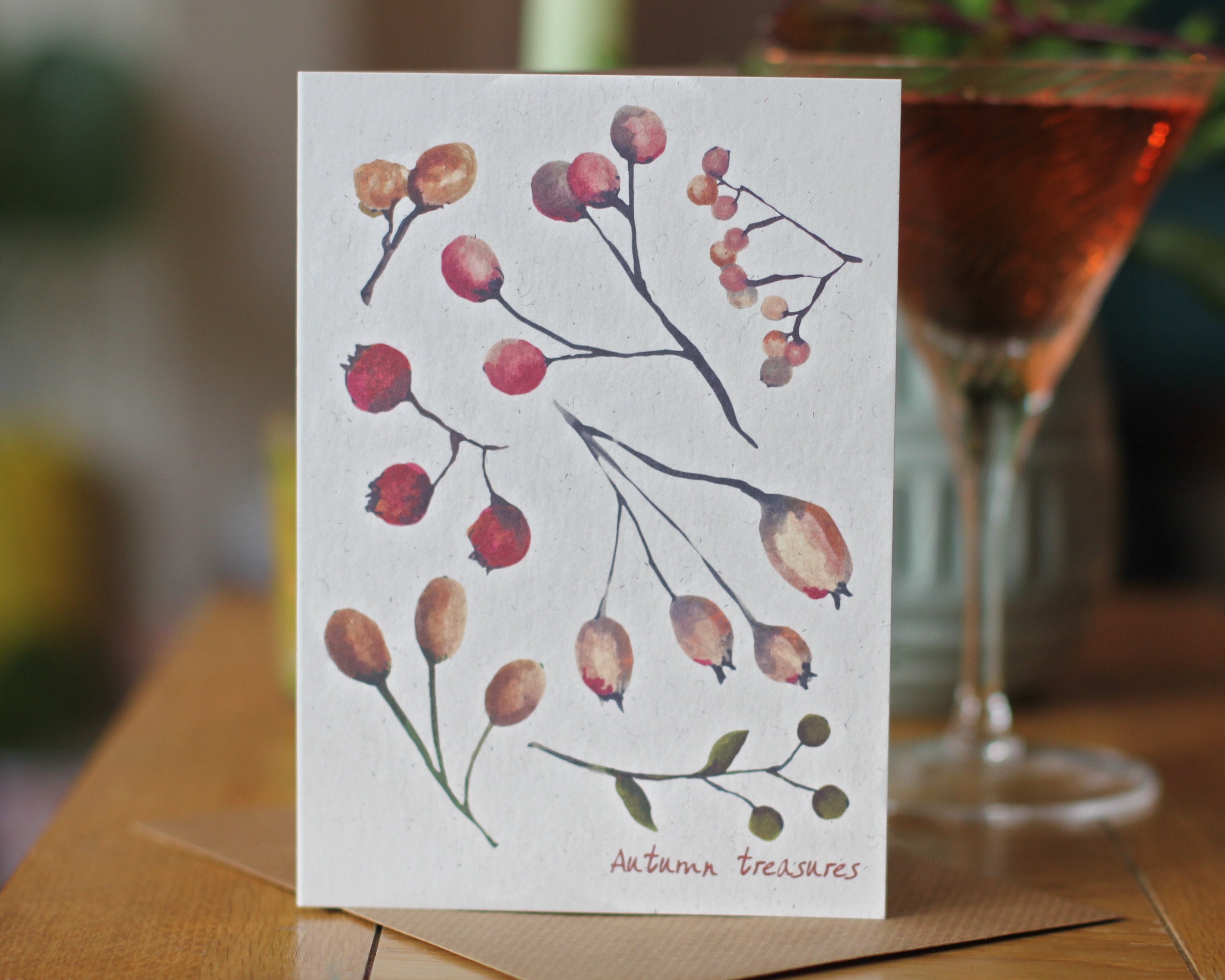 Set of 6 Cottagecore Notecards With Envelopes, Fall Notelet Set ...