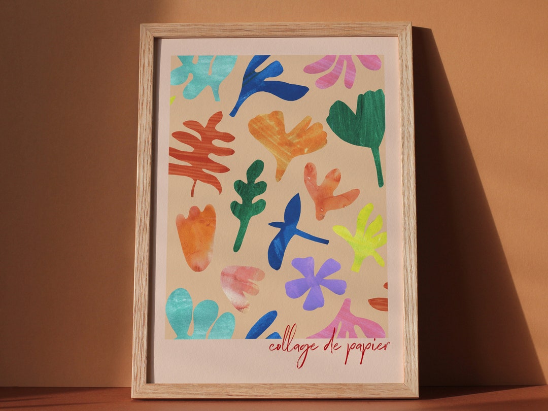Paper Cut Outs Collage Print - Etsy