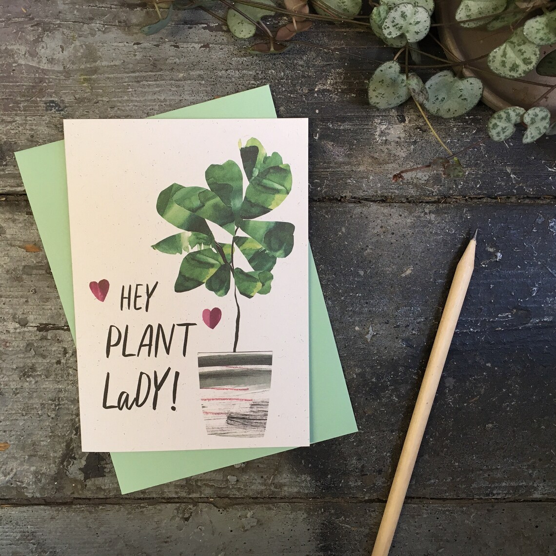 Plant lady Birthday card | Etsy