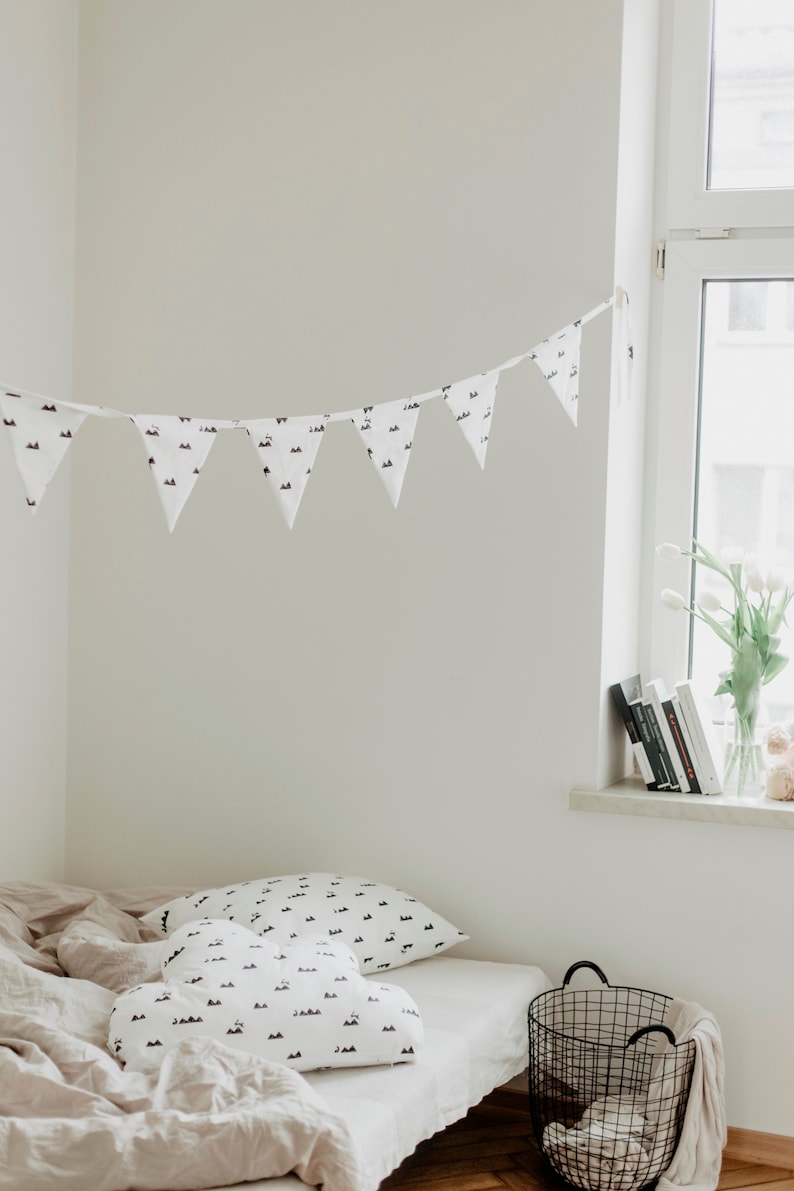 Mountain and Rabbits Bunting Banner / Bunting Fabric / Fabric Flags ...