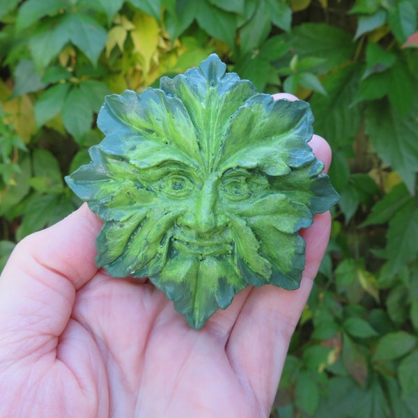 Green Man Face - Etsy