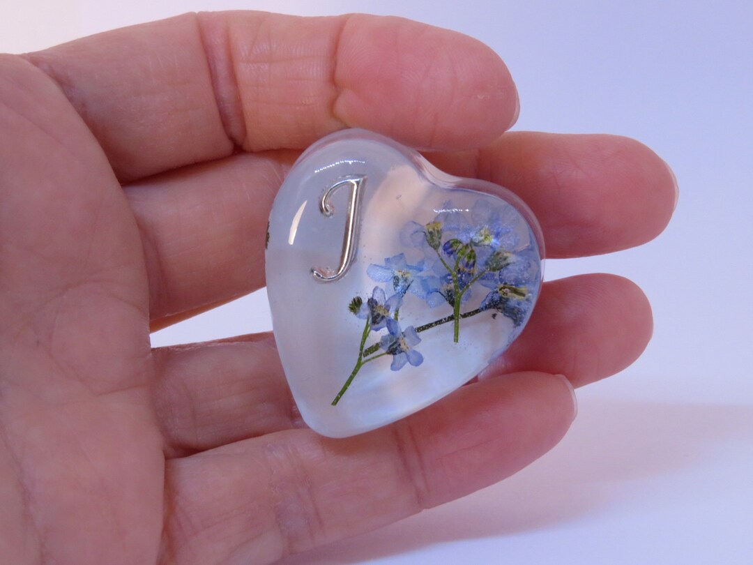 Forget Me Not Forget Me Not Heart Keepsake Personalised - Etsy
