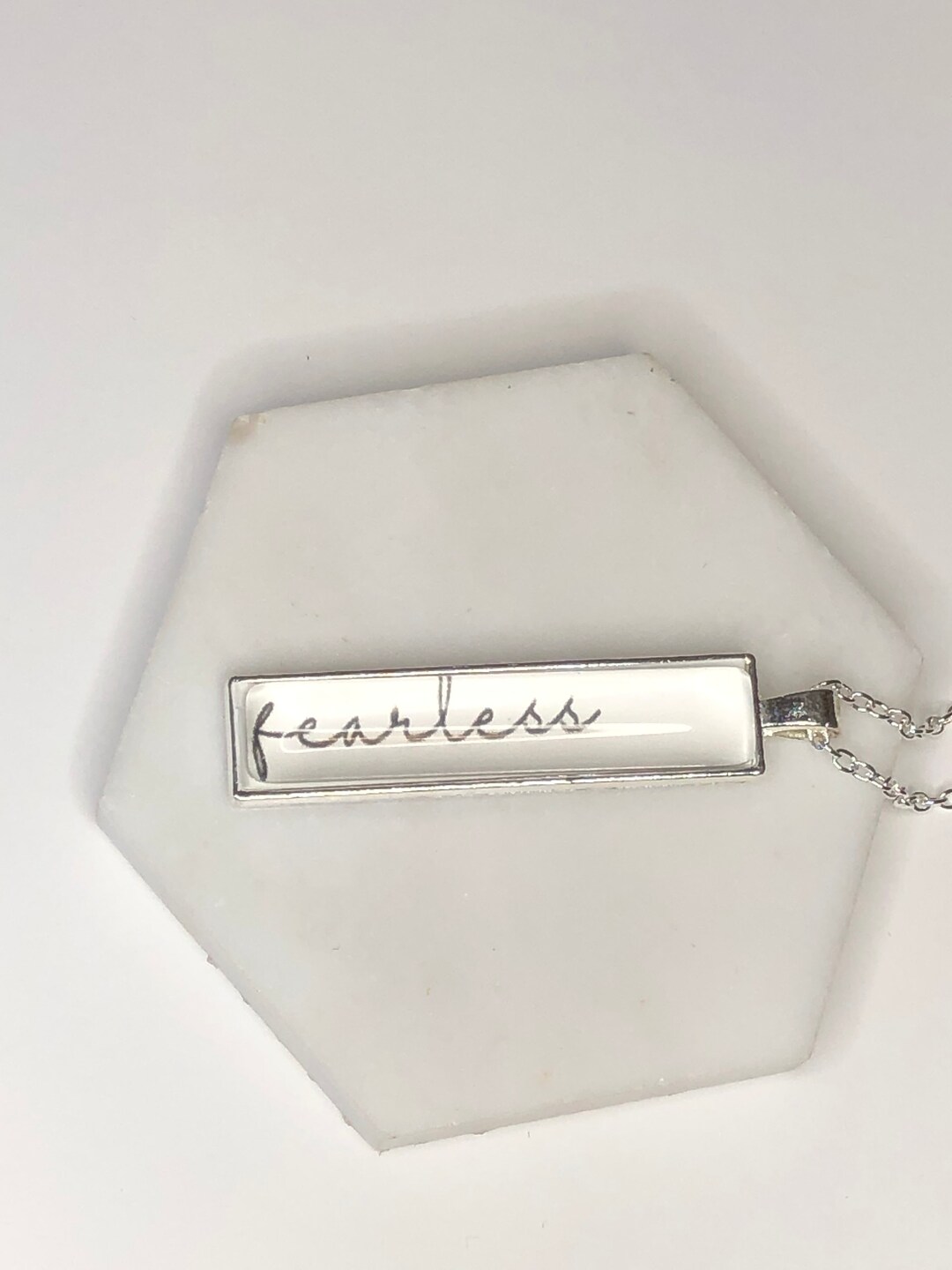 Fearless Pendant Necklace - 30 Inch Chain - Etsy