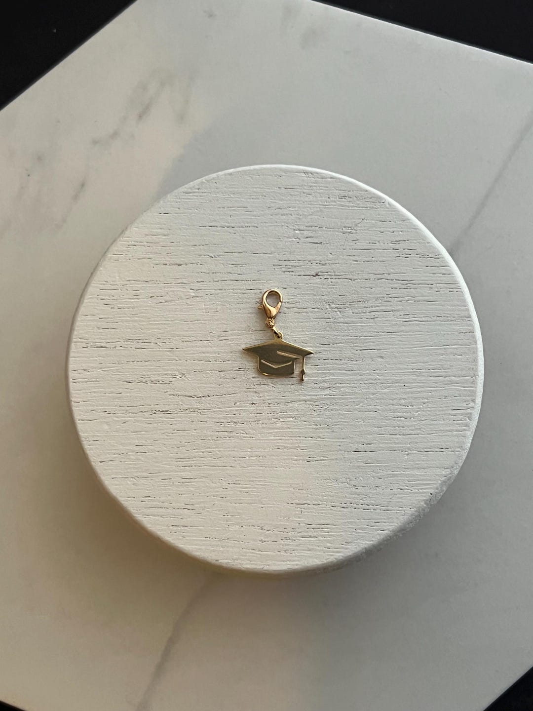 Gold Charm- Graduation Cap - Etsy