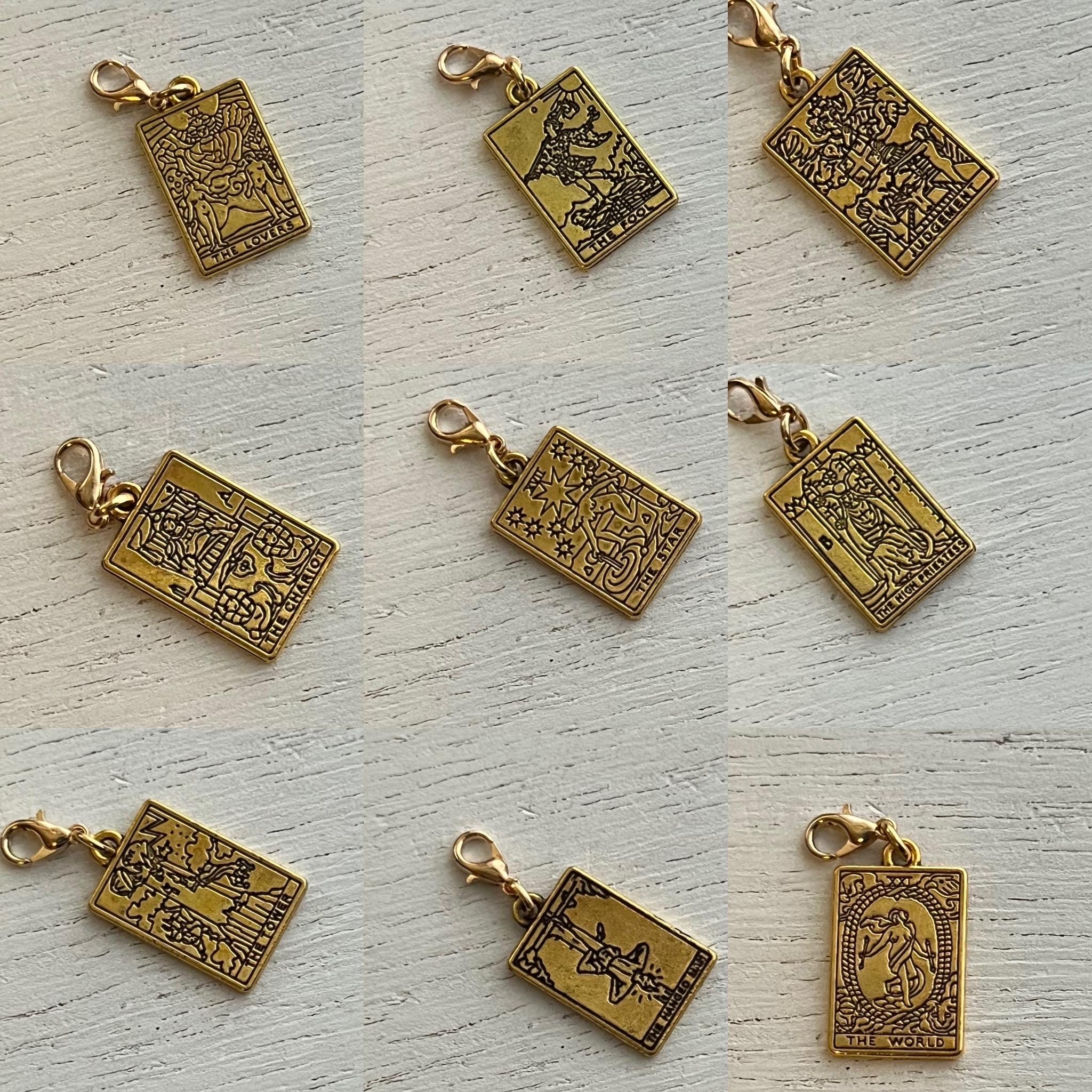 18K Gold Filled Charm- Tarot Card Major Arcana - Etsy