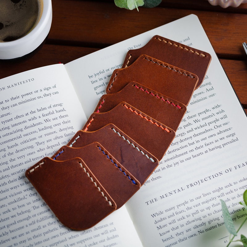 Italian leather book mark - Etsy.de