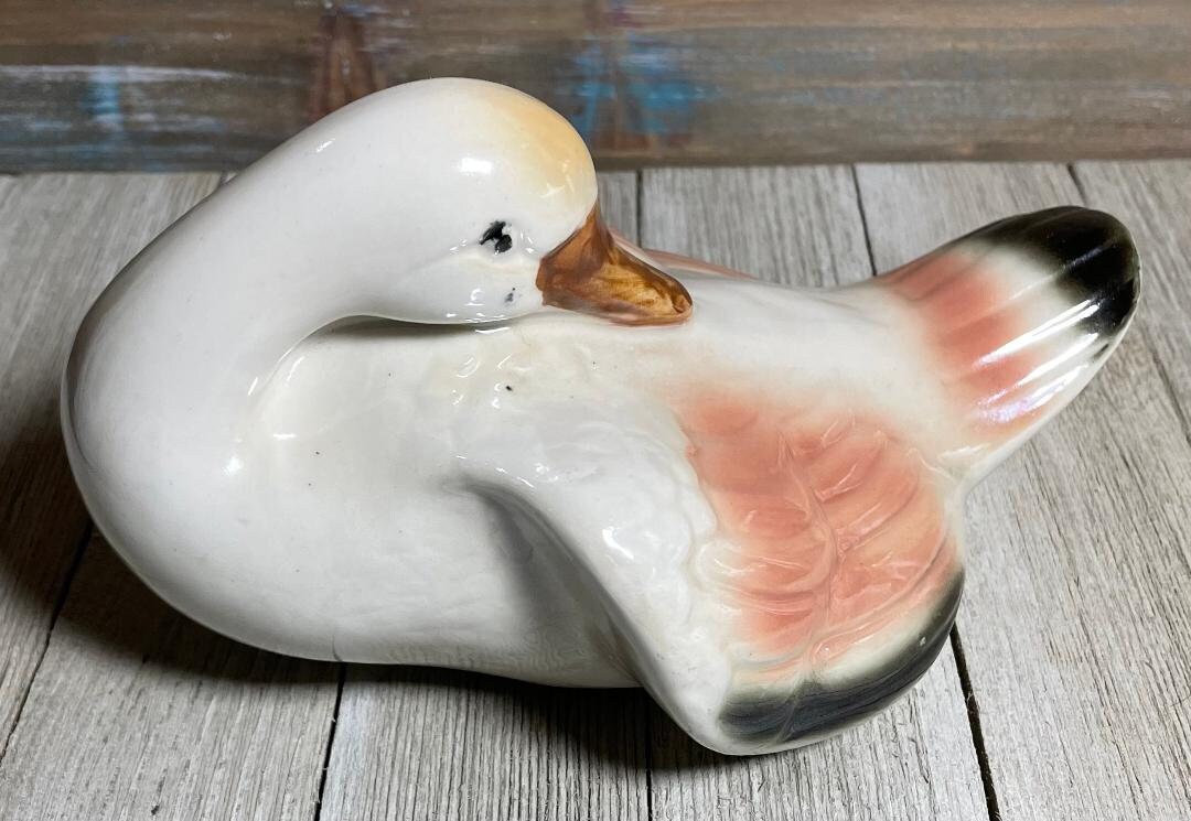 Vintage Mid Century Lusterware Ceramic Duck Made in Brazil - Etsy