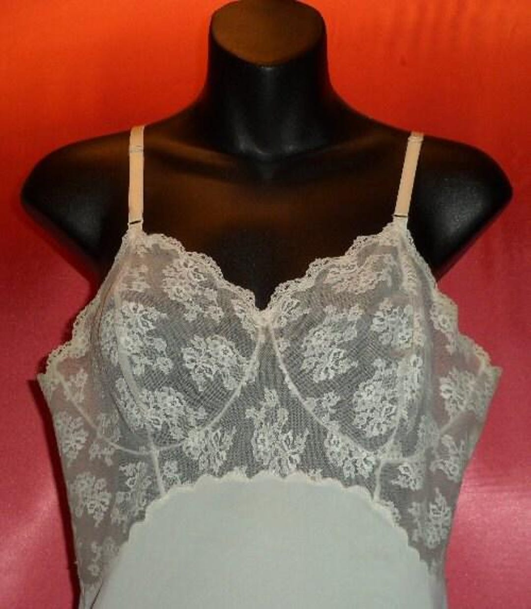 Vintage Bali Outstanding Lace Bust & Hem Full Slip 34 - Etsy