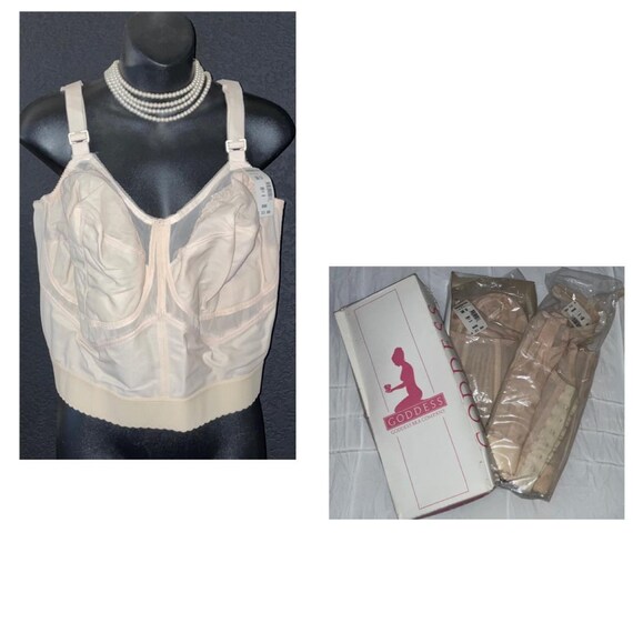 Rare Boxed Vintage 1960-70's GOSSARD Longline Beige B… - Gem