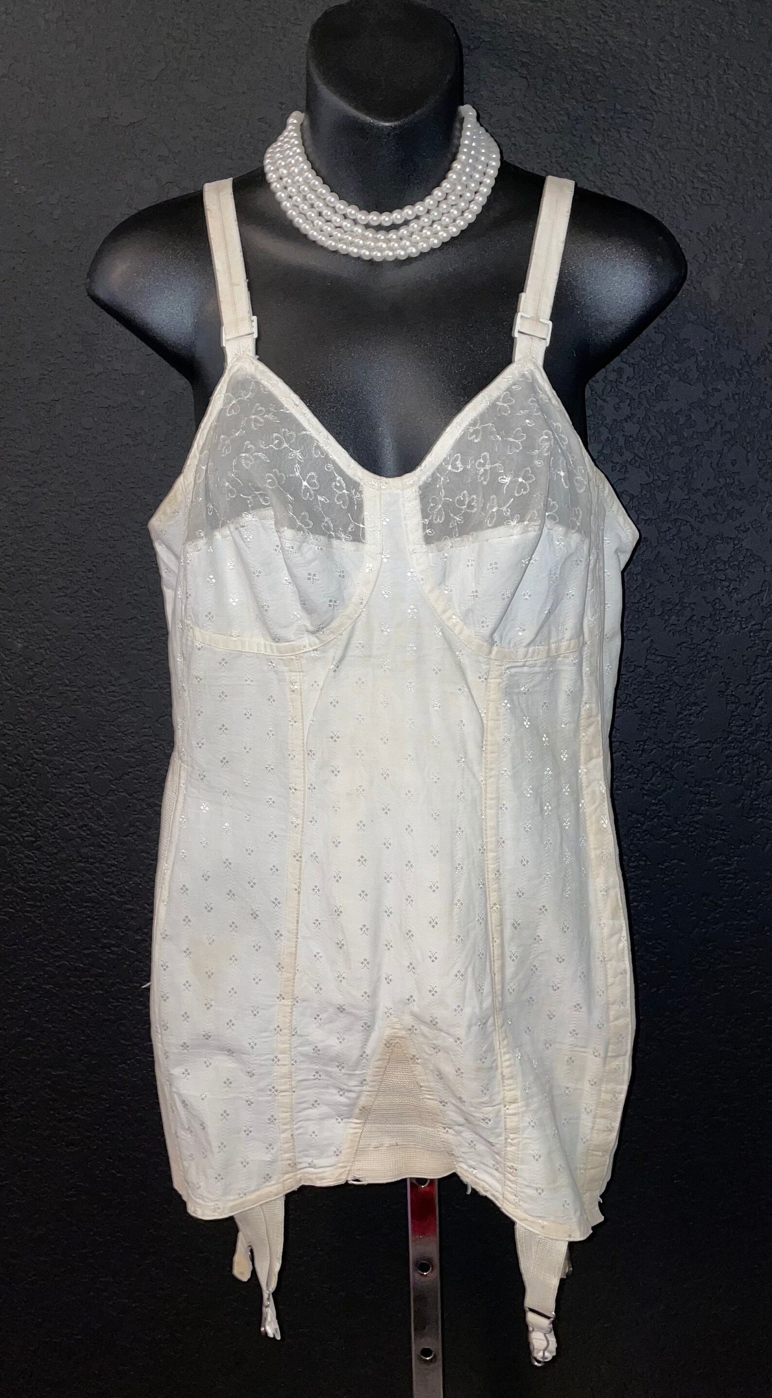 Vintage 1940-50's CHARMODE Corset W/ Coiled Wire Boning & Garters 34-36 ...