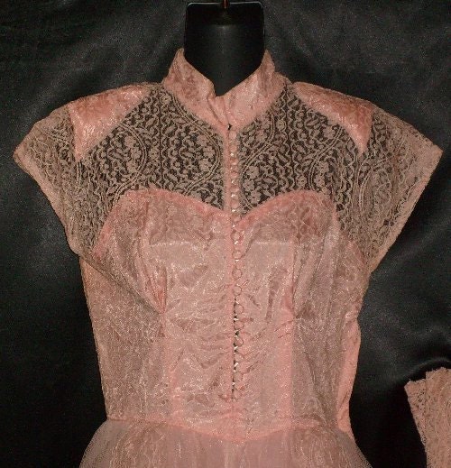 Wonderful Vintage Candy Pink Crinoline 1950's Party Gown - Etsy