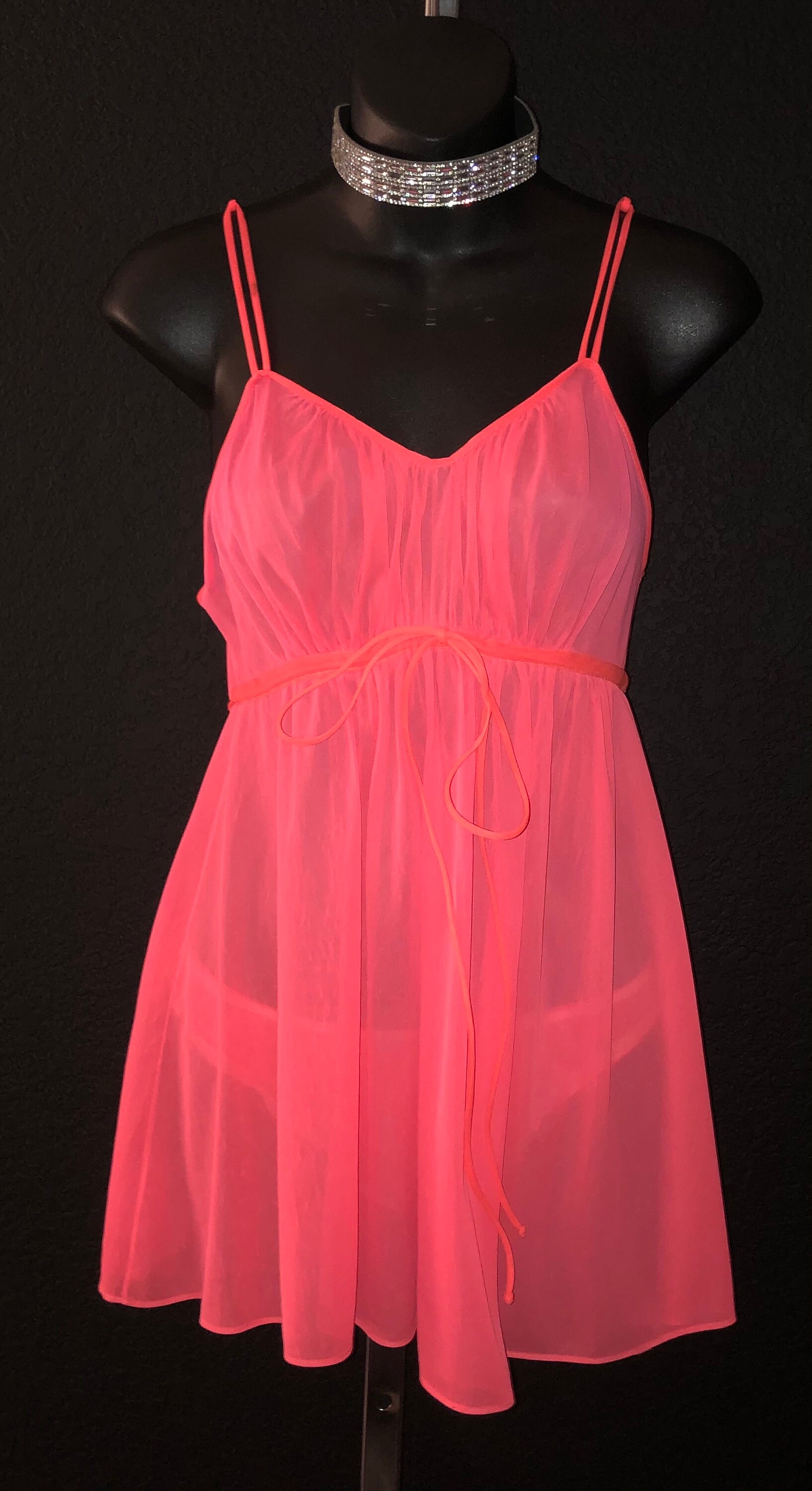 Vintage MOD 1960's molla Kaye Neon Hot Pink - Etsy
