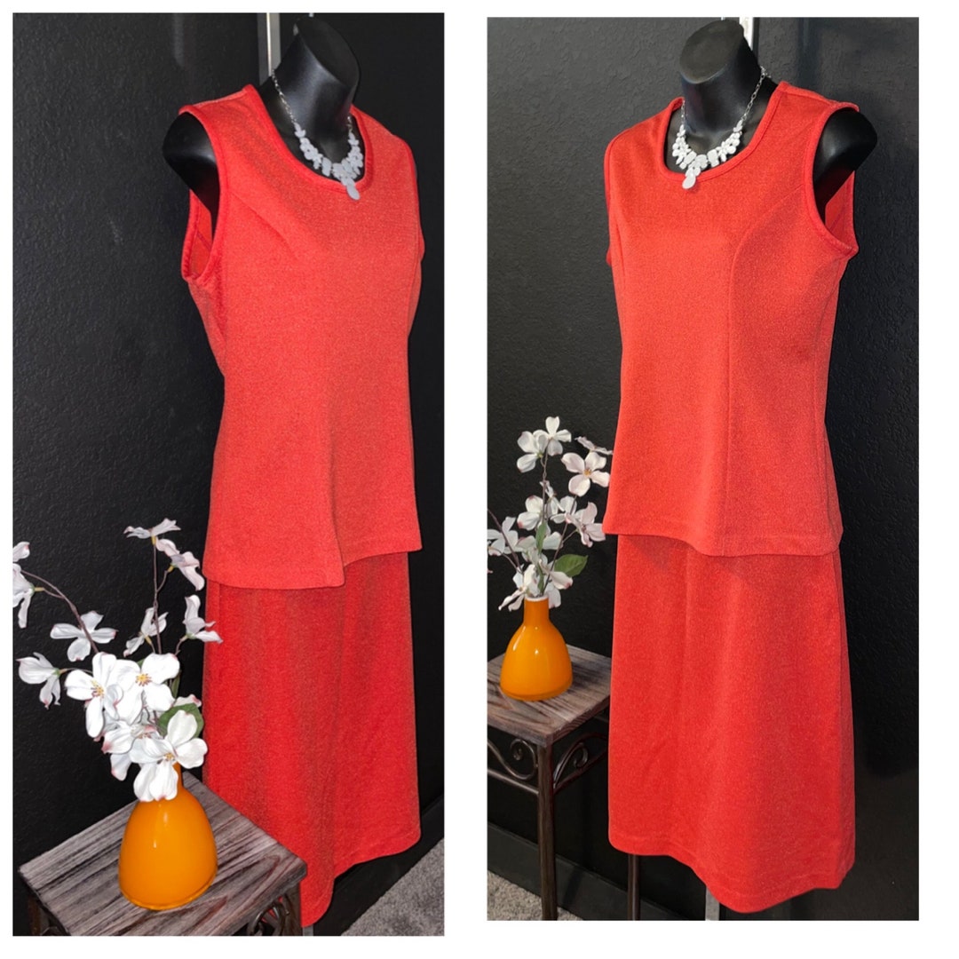 MOD GIRL Vintage 1960-70's "beeline Fashions" Sleeveless Matching Top ...