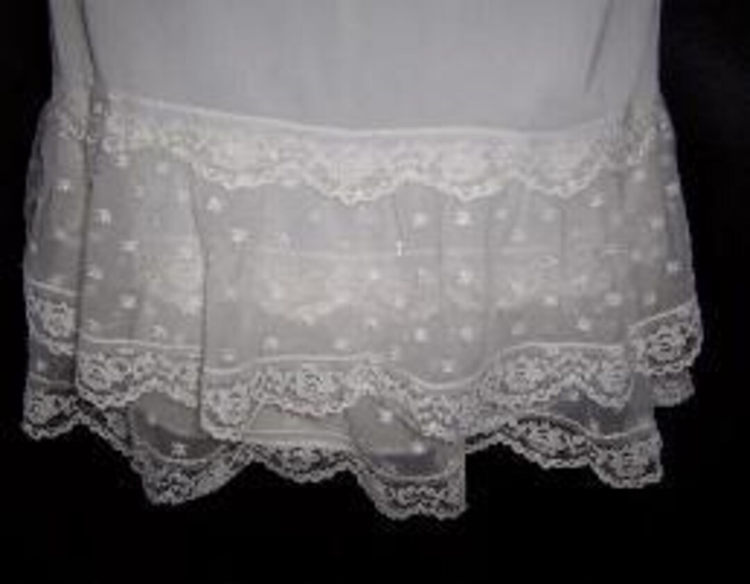 Fancy Fab Vintage SURENNE Chiffon Hem Half Slip L - Etsy