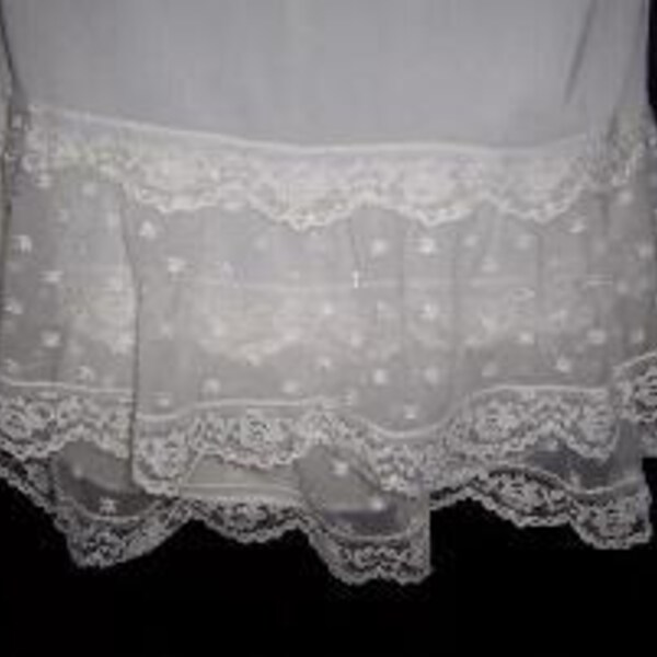 Fancy Fab Vintage SURENNE Chiffon Hem Half Slip L - Etsy