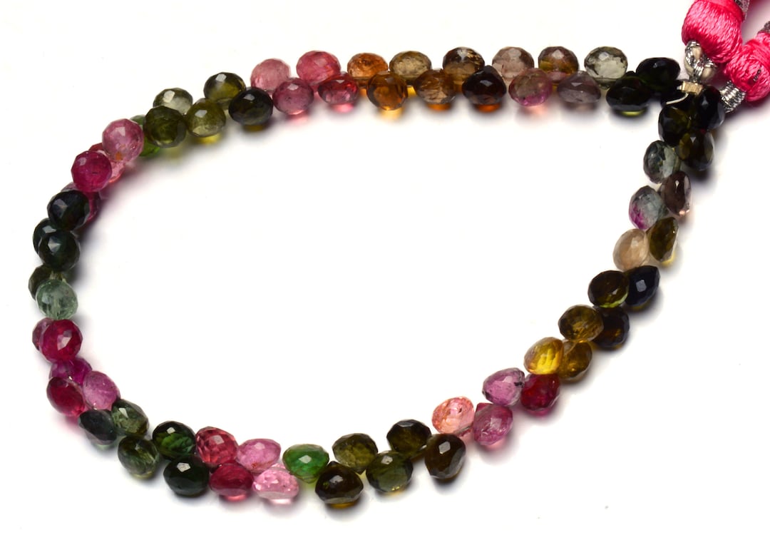Natural Gemstone Super Quality Multi Color Tourmaline Approx. - Etsy