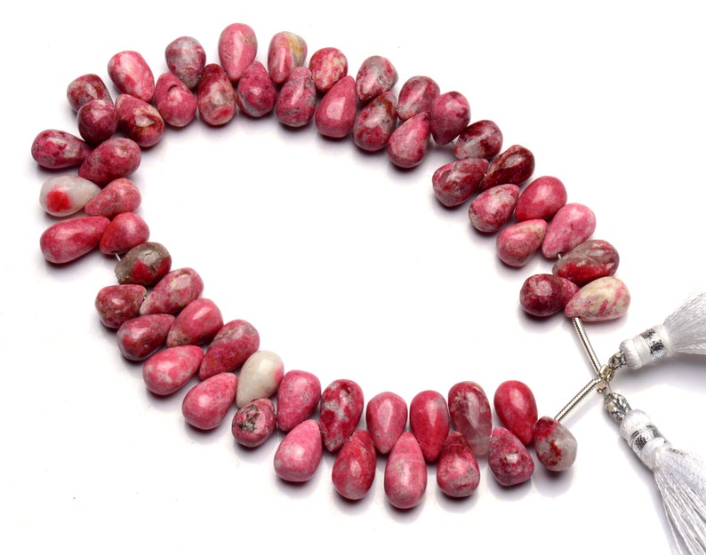 Natural Gem Fine Quality Rare Gem Thulite Smooth Teardrop - Etsy