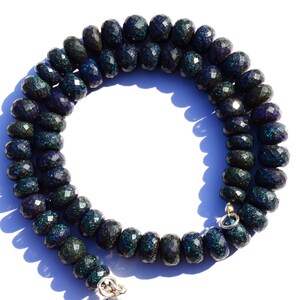 Very Rare Natural Gem Australian Matrix Black Opal Big 10MM Size ...