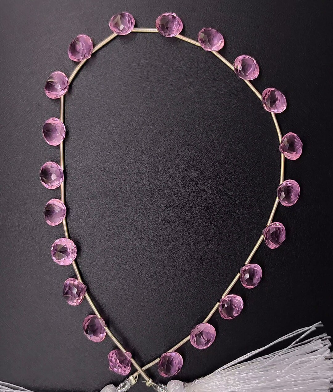 Light Pink Kunzite Gem Color Quartz Faceted 7 Mm Size Onion Shape ...