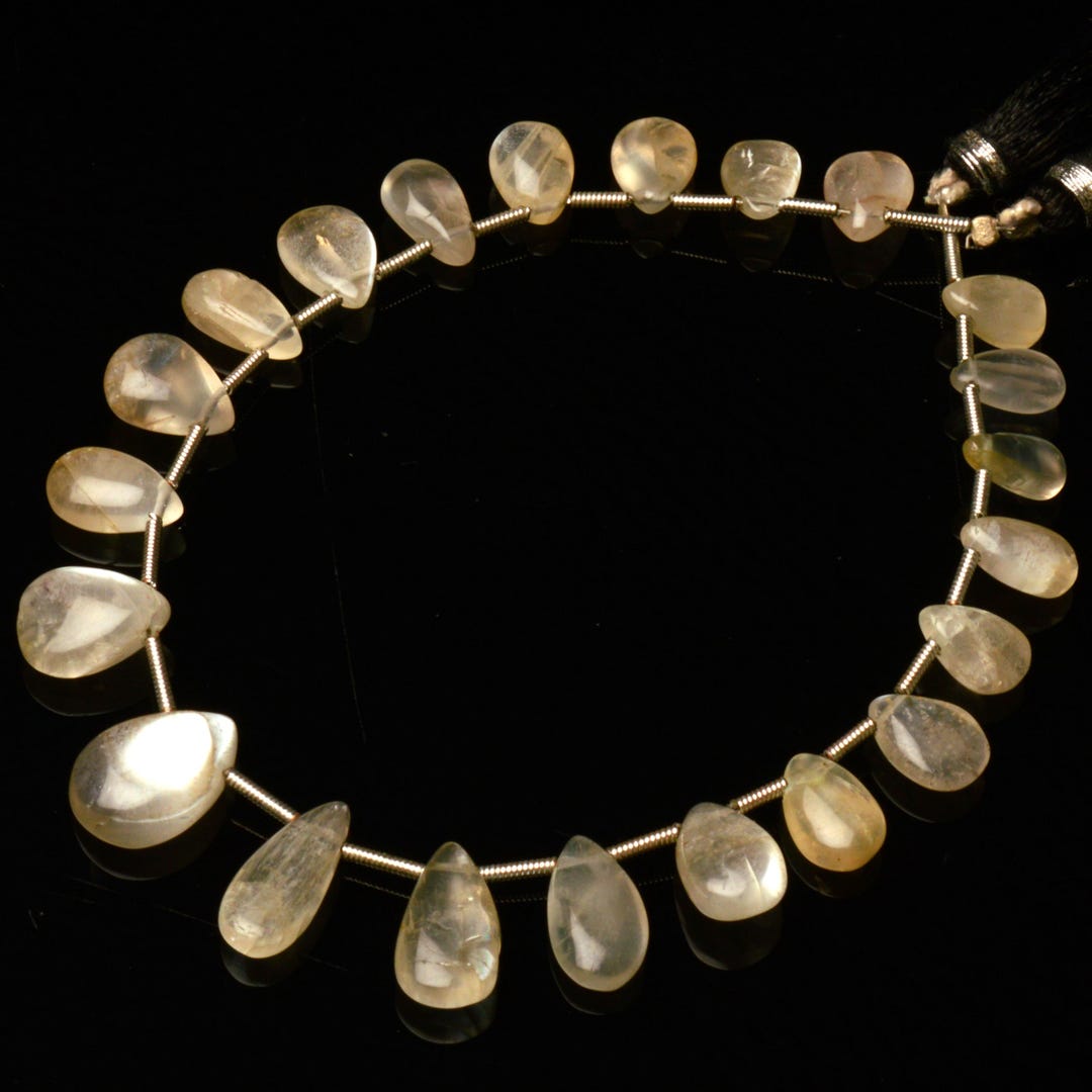 Natural Ceylon Moonstone Gems 10x7 to 14x10 mm Size Smooth Pear Shape ...