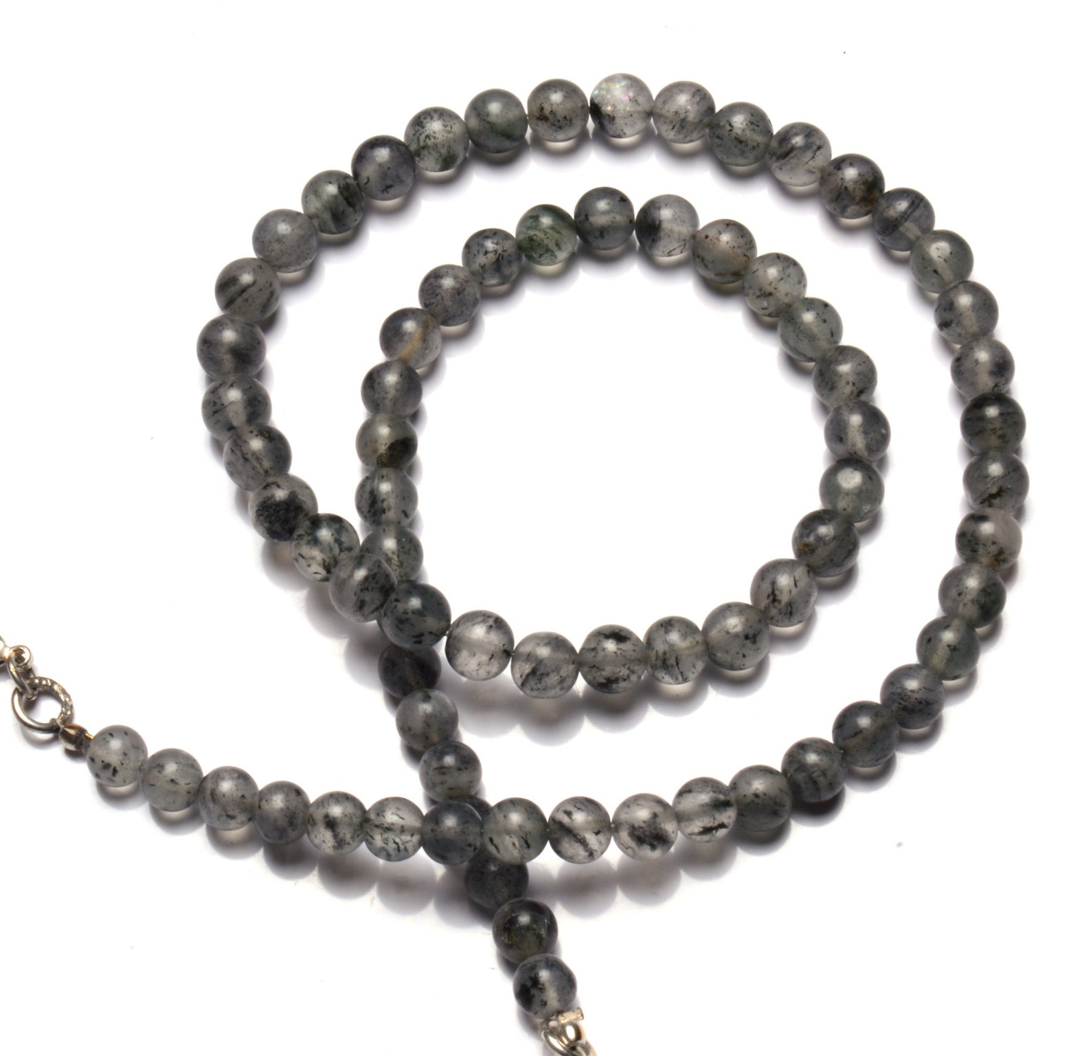 Natural Gemstone Moss Quartz 6 to 7MM Size Smooth Round Beads - Etsy