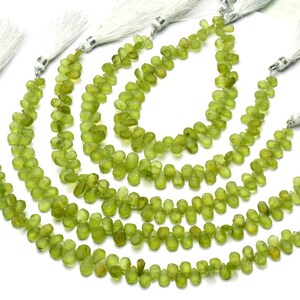 Natural Gemstone Olive Green Raw Peridot, Rough Unpolished Pear ...