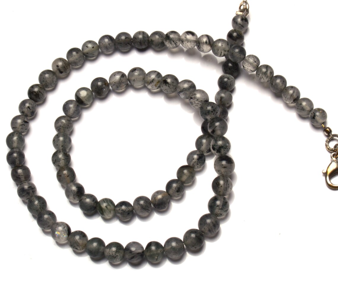 Natural Gemstone Moss Quartz 6 to 7MM Size Smooth Round Beads - Etsy