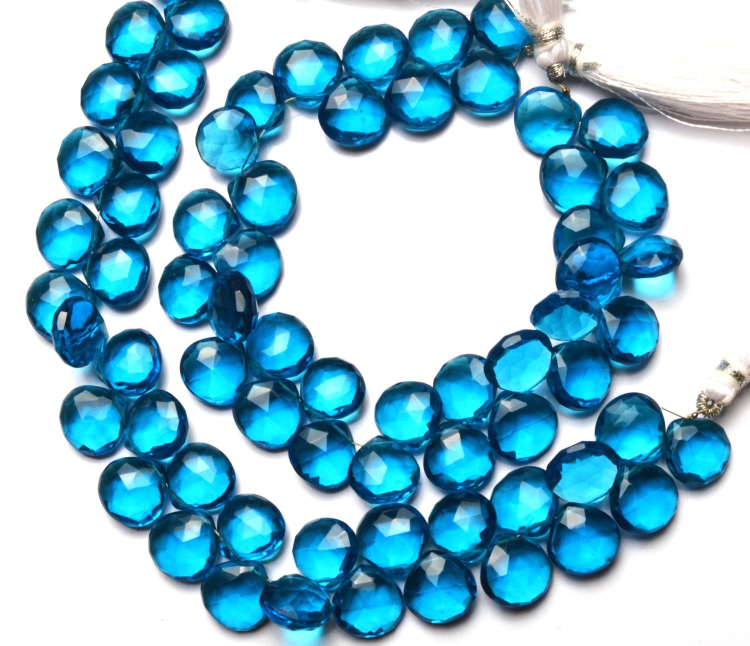 Neon Apatite Color Hydro Quartz Faceted 11MM Approx. Heart | Etsy